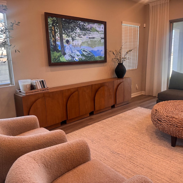 TV Frame, Custom TV Frame, Modern Decor, TV Bezel, Vintage Frame Home ...