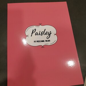 School Pocket Folder, Back to School, Personalized, School Supplies ...