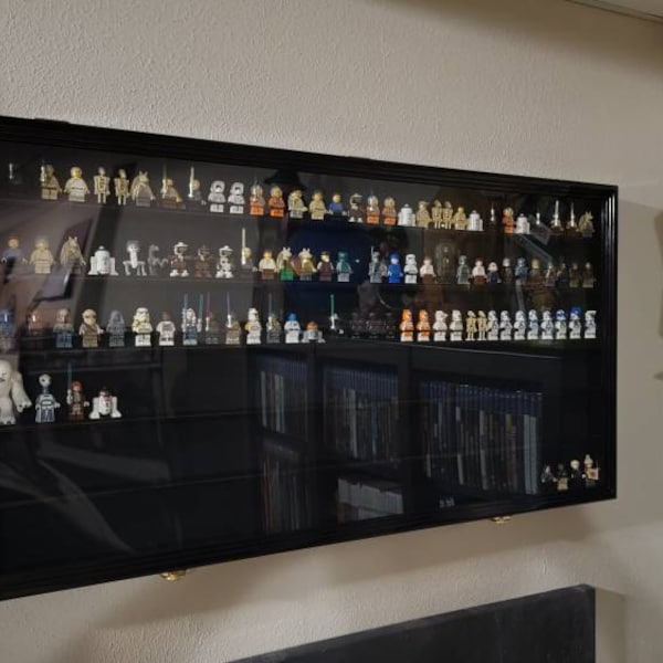 180 Mini Figures Display Case Cabinet Minifigures Figurines Small ...