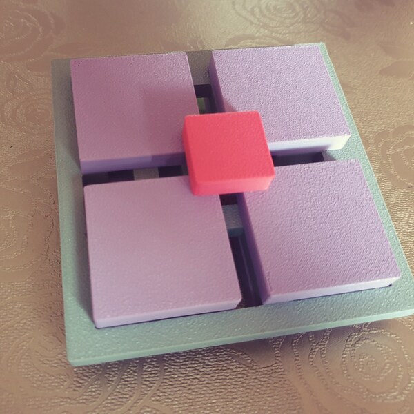 Pawn Queen Puzzle. Get the Pawn to the Red Square. - Etsy