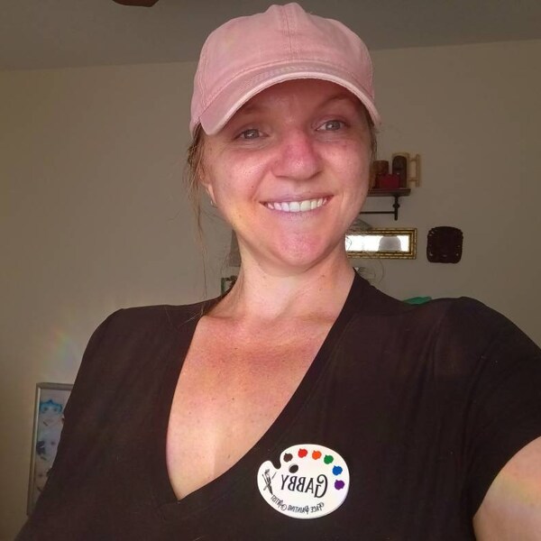 Artist's Name Tags, Palette Shaped Name Badges, Custom Printed Name ...