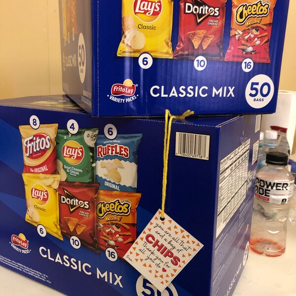 You Are All That and a Bag of Chips Thank You Gift Tag Printable ...