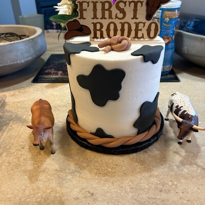 First Rodeo Cake Topper, My First Rodeo Birthday, How the West Was One ...