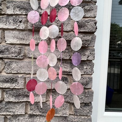 30 Round Capiz Shells 2 5cm With 2 Holes in Various Colors, DIY Craft ...