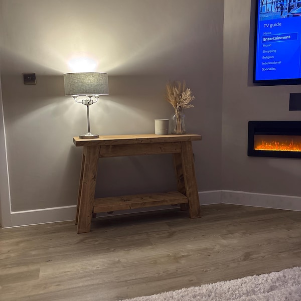 Waney / Live Edge Chunky Dining Table With U Shape Metal Legs, , Cross ...