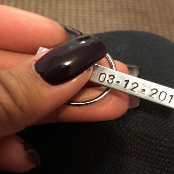 Sobriety Gift. Sobriety Keychain. Sobriety Date Keychain. Sobriety ...