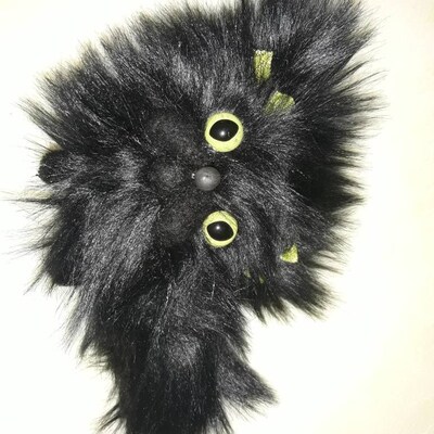 Floof the Fluffy Black Cat MADE TO ORDER - Etsy