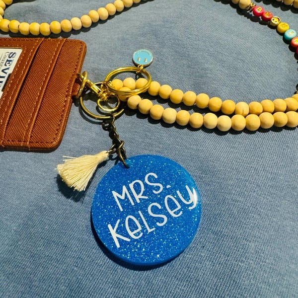 NEW Teacher Lanyard, Teacher Appreciation Gift, Personalized Lanyard ...