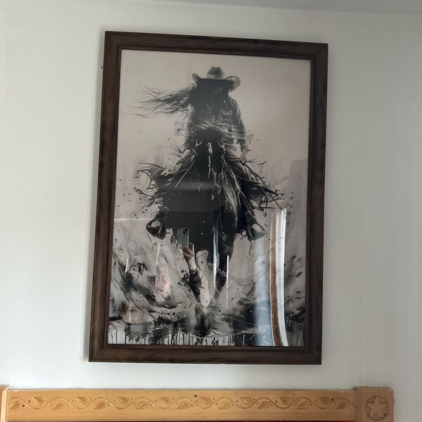 A Cowgirl and Her Horse Western Decor, Western Art, Cowboy Art, Western ...