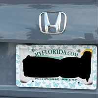 Black Disco Ball License Plate Frame, Retro License Plate Cover, Disco ...