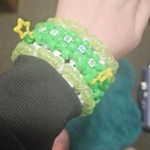 Custom Skull Pattern Kandi Cuff | Pick Your Colors!!! | Rave | Scene ...
