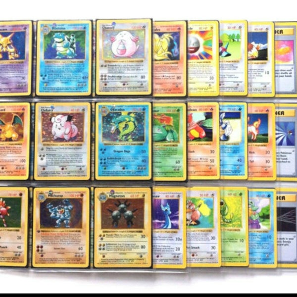 20 HOLOS Complete Set ALL 151 / 150 Original Pokemon Cards- Base ...