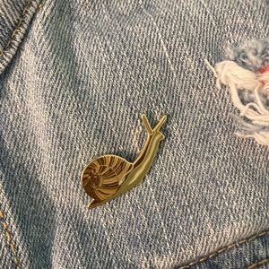 Enamel Pin Snail Nature Pin Natural Values Ryan Berkley Illustration ...