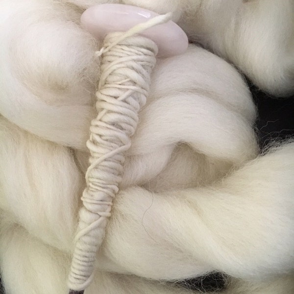 Undyed Natural White Romney Combed Top Wool Roving Spinning Felting ...