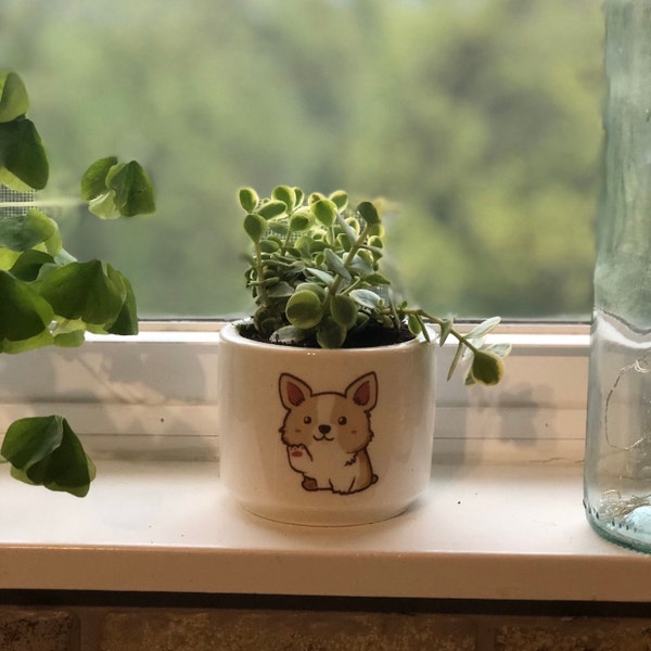 Dog Corgi Hamster Guinea Pig Seal Cat Ceramic Bonsai Pot Flower Pot ...