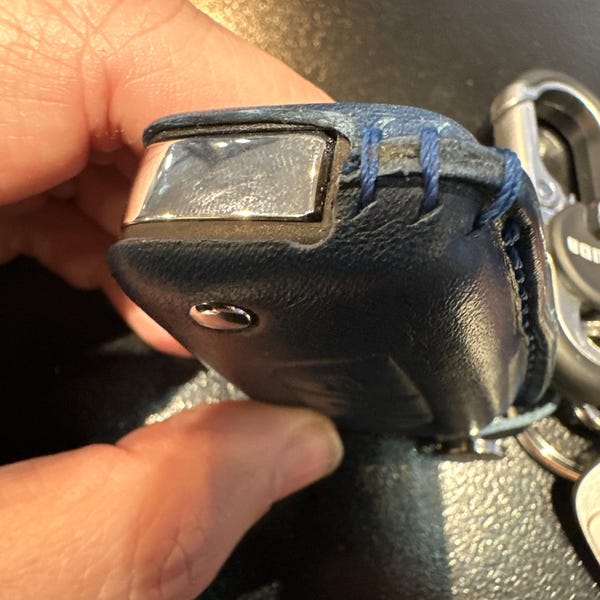 Ford Covered Leather Key Fob Case MK4.5 Mach-e ST Stline Focus Kuga ...