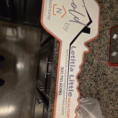 Realtor Sold Sign, Realtor Key Sign, Sold Sign, Realtor Sign, Real ...