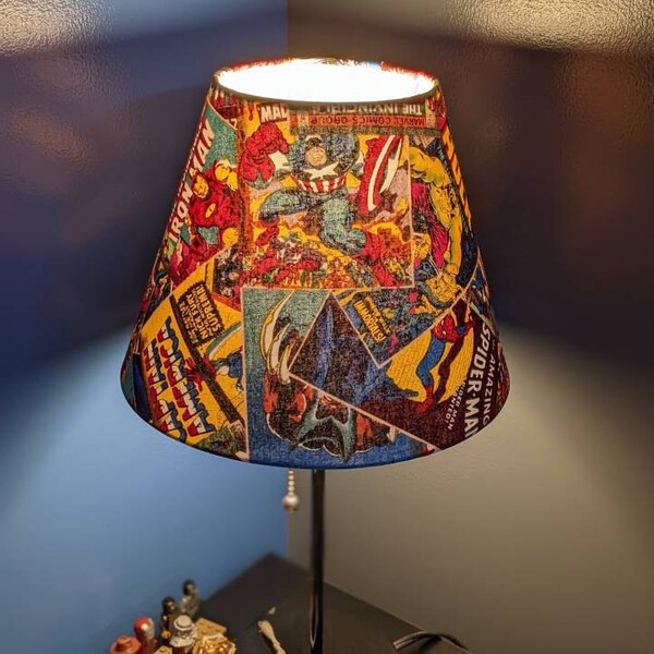 Marvel Comic Book Lamp Shade. Images Are Random. Thor, Wolverine ...