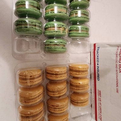 Pink French Macarons Ombre White to Pink Fading Macarons Pack Baby ...