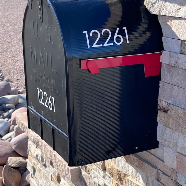Modern Mailbox Numbers Address - Reflective Mailbox Street Address and ...