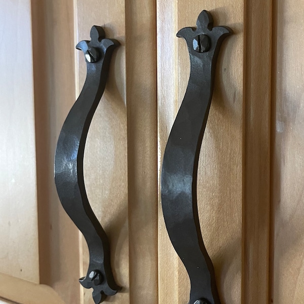 Hpsh Series Rustic Spanish Style Wrought Iron Cabinet Drawer Pull - Etsy