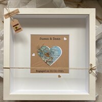 The Map of New Life - New Baby Bespoke Map Heart - Newborn Baby Girl ...