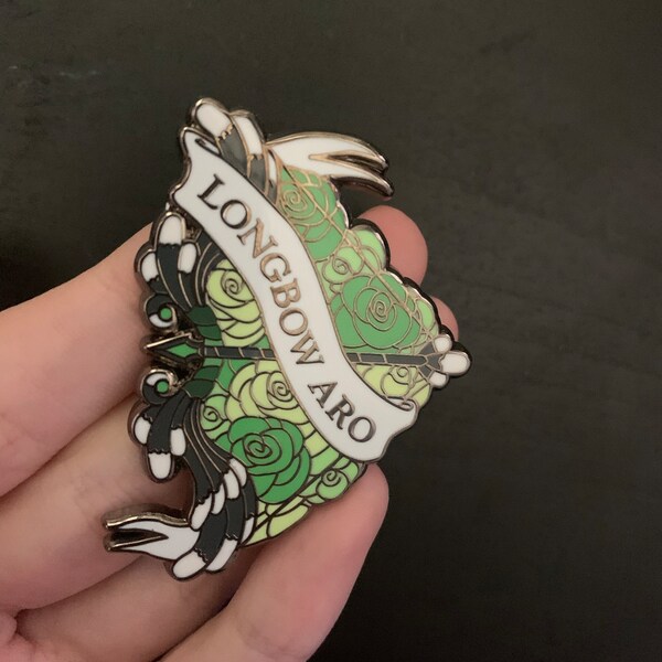Longbow Aro Enamel Pin - Etsy