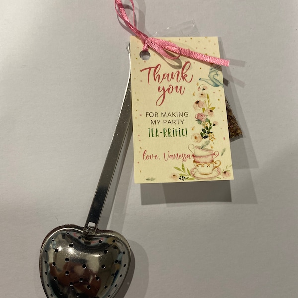 Editable Tea for Two Favor Tags Tea Birthday Thank You Tags Tea-rrific ...
