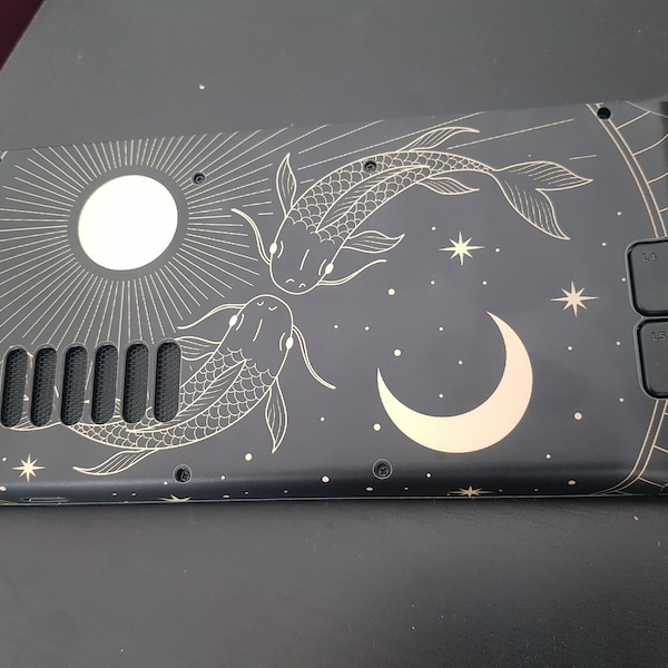 Yin Yang Koi Steam Deck Skin, Dark Gold Koi Fish Harmony of Life ...