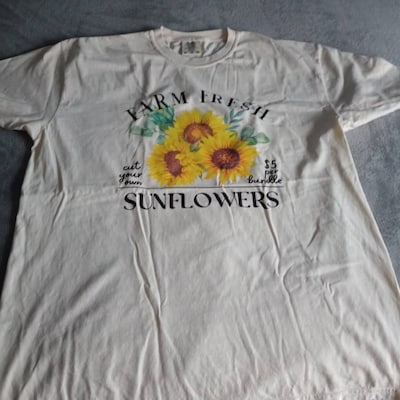 Sunflower Shirt Sunflower T Shirt Fall Sunflower Shirt Pink Sunflower ...