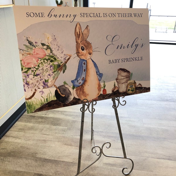 Editable Peter Rabbit Party Sign Peter Rabbit Birthday Mcgregors Garden ...