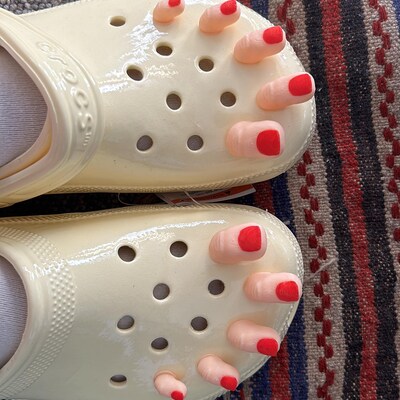 Realistic Toes Charm Set of 10 or 5 for Crocs Hilarious Toe Charms for ...