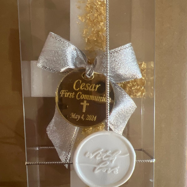 Personalized Baptism Favor Tag, Cross Baptism Name Tag, Lettering Name ...