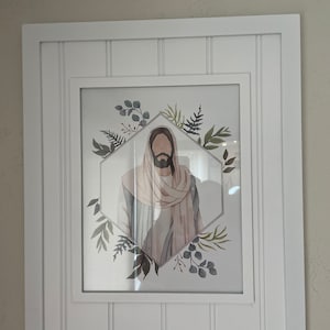 Jesus Christ Faceless Portrait Watercolor Print - Etsy