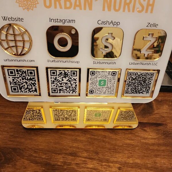 Scannable QR Code | 4 Icons Qr Code | Multi Qr Code | Qr Code Sign | Qr Code Sign for Business ...