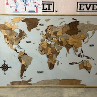 Map of the World 3D, Laser Cut File, SVG, EPS, DXF, Cdr, Pdf ...
