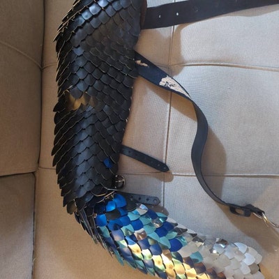 Full Arm Scalemaille and Leather Armor Scale and Chainmail Adjustable ...