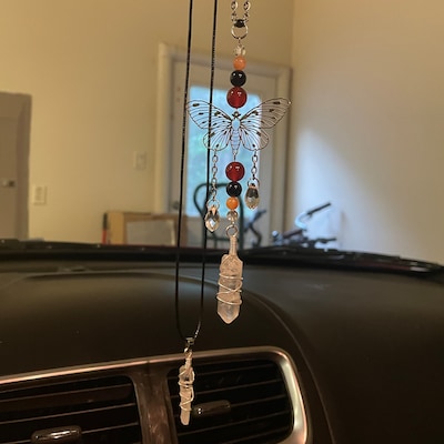 Seashell and Sea Glass Car Charm Car Suncatcher - Etsy