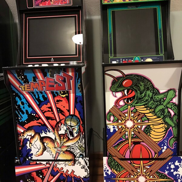 Arcade1up Cabinet Kickplate Front Riser Graphics Tempest Graphic ...