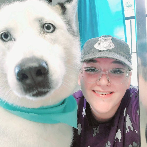 Black Labrador Dog Black Lab Portrait Embroidered Patch on Brown Black ...