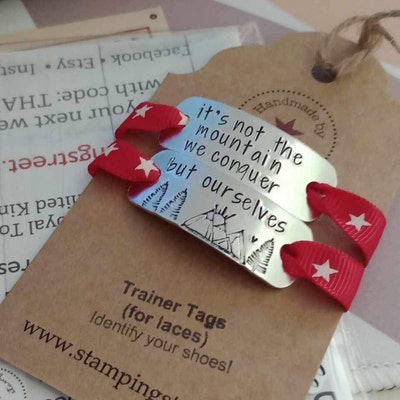 Hiking Boot Tags, Shoe Clips, Trainer Bling, Motivational Gifts for ...