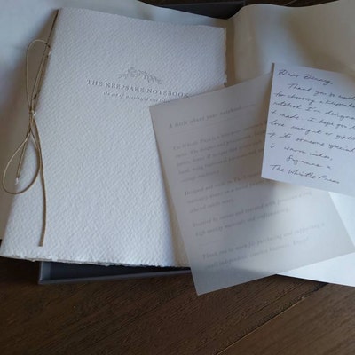 Letterpress Notebook Handmade Luxury Notepad Stationery Lovers - Etsy