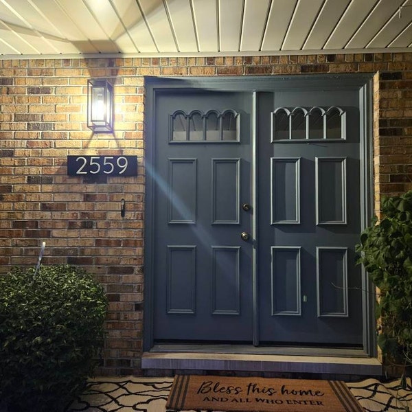 Custom Modern Address Sign Vertical and Horizontal House Numbers - Etsy