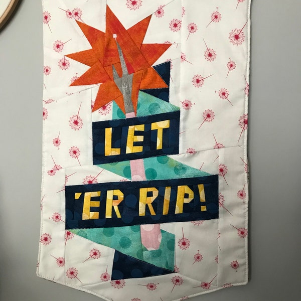 LET 'ER RIP! Banner Pdf Pattern - Etsy