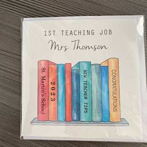 Congratulations New Job Teacher