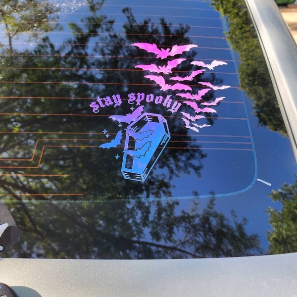 Stay Spooky Decal | Goth Car Decal | Goth Car Accessories | Goth Car ...