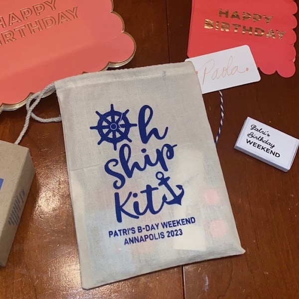 Oh Ship Kit-bachelorette Party Favor Bags-customized Recovery Kits ...