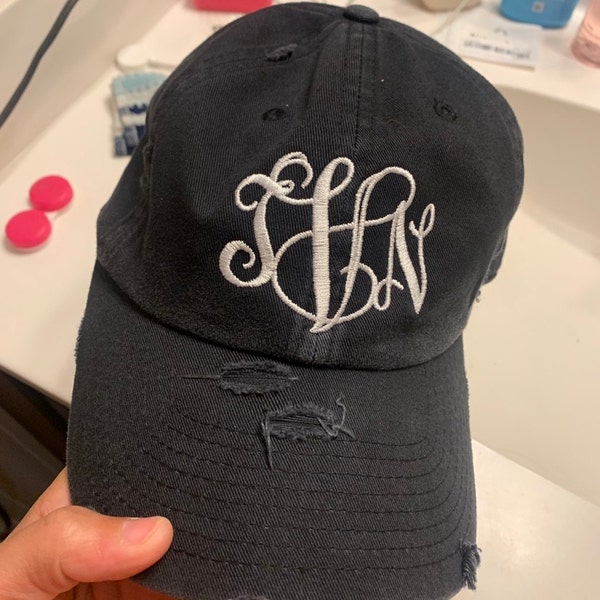 Monogrammed Hat, Personalized Hat, Ladies Monogram Hat, Monogrammed Cap ...