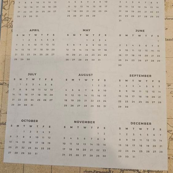 Monthly Planner Printable Landscape, Minimalist Monthly Organizer ...