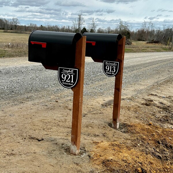 11" X 10" Mailbox House Number Sign, Mailbox Number, Realtor Closing ...